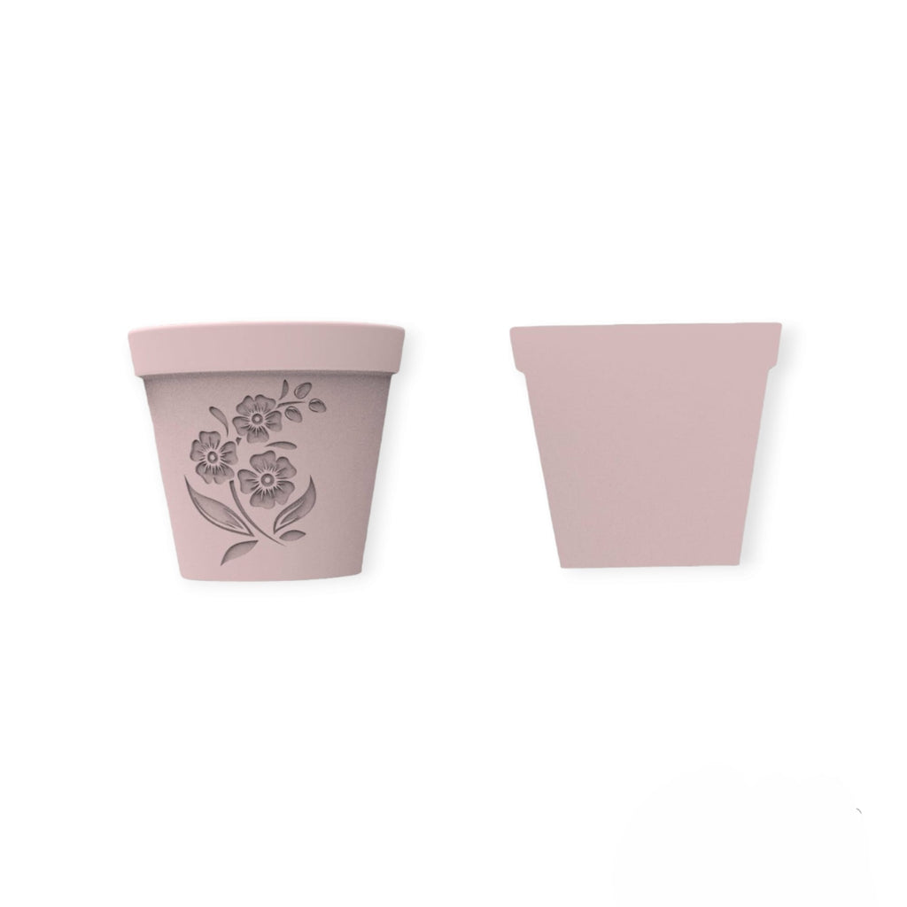 Matrita jumatate ghiveci cu model floral – Matrite Silicon