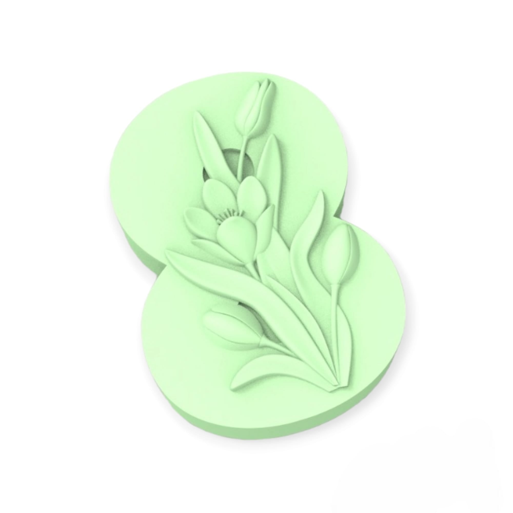 Matrita cifra 8 cu lalea – Matrite Silicon
