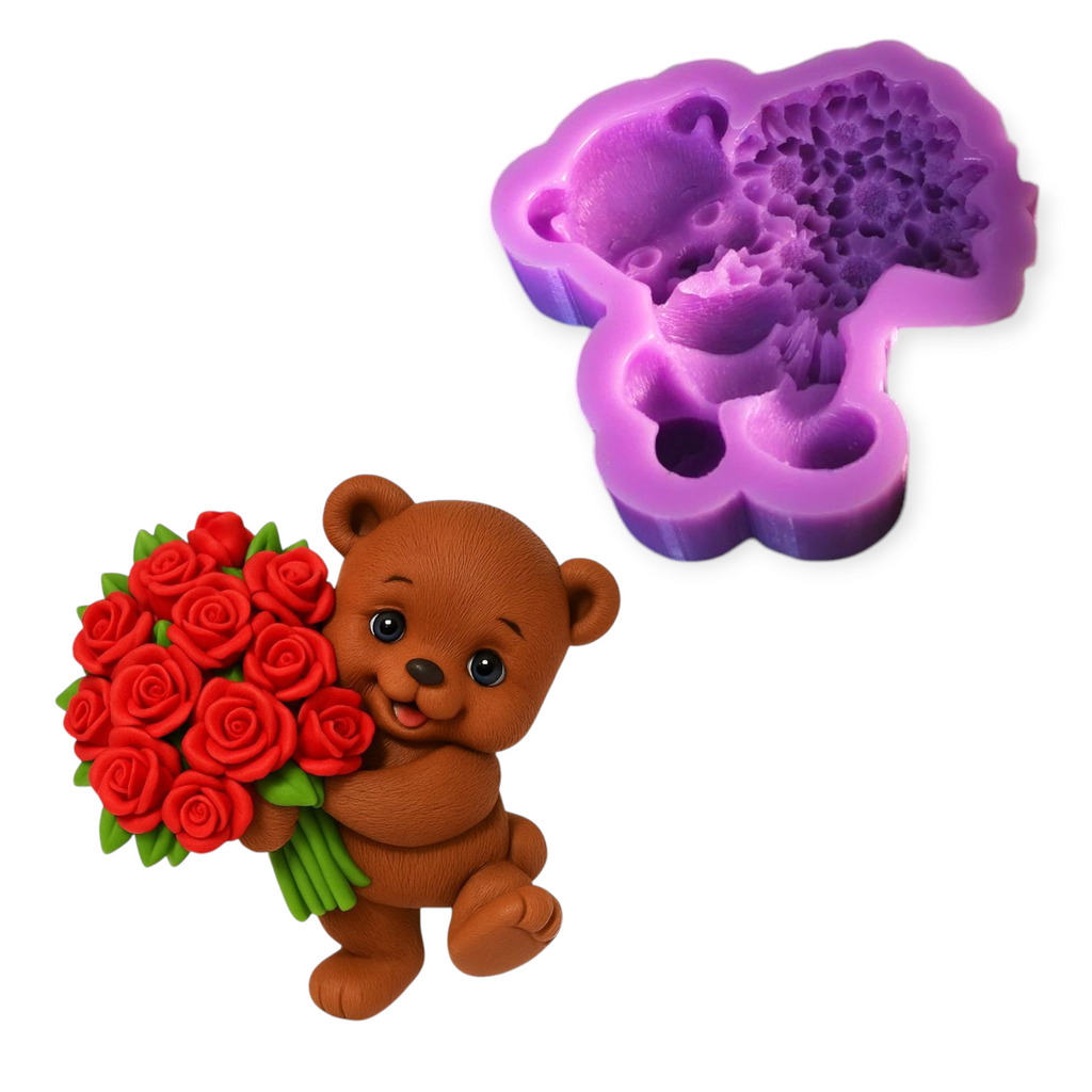 Matrita ursulet cu flori – Matrite Silicon